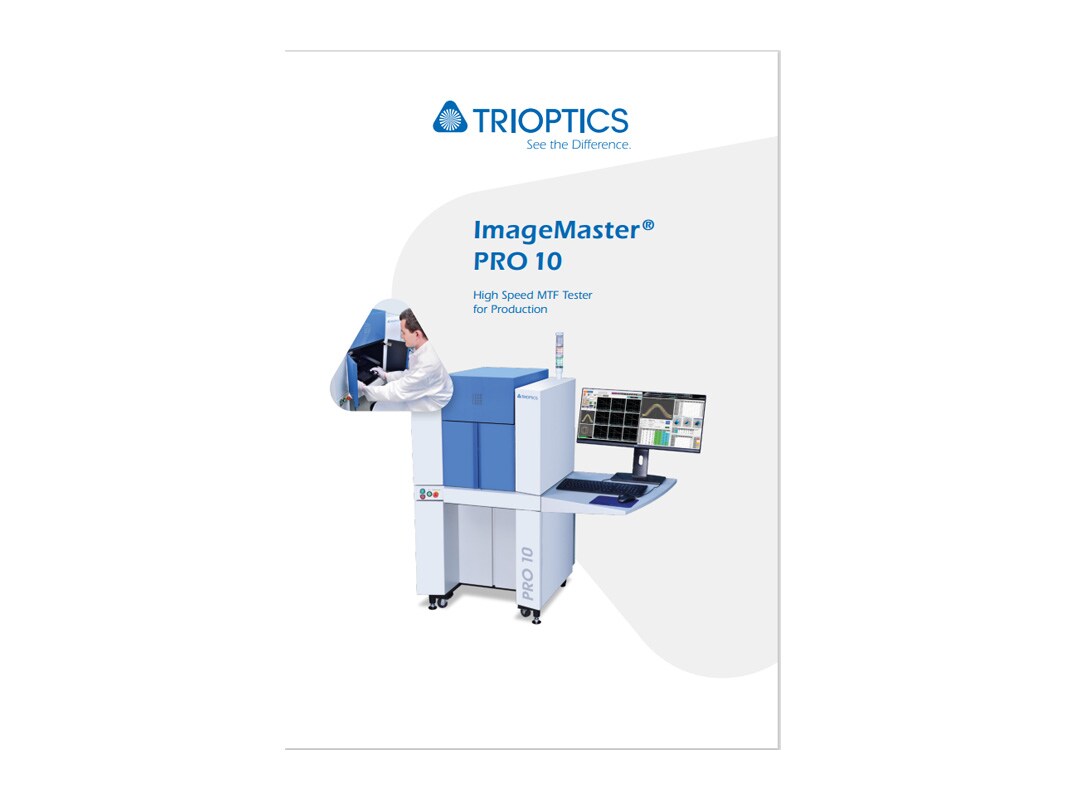 ImageMaster® PRO-用于大批量生产的成像质量和MTF测量仪 | TRIOPTICS