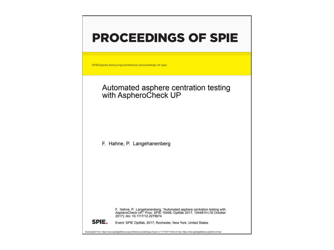 OptiCentric® - 镜头定心和对齐 | TRIOPTICS